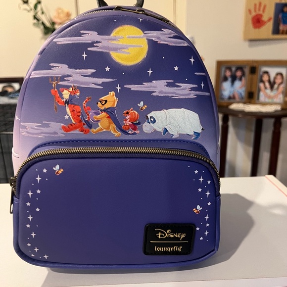 Loungefly | Bags | Loungefly Purple Mini Backpack With Whimsical ...